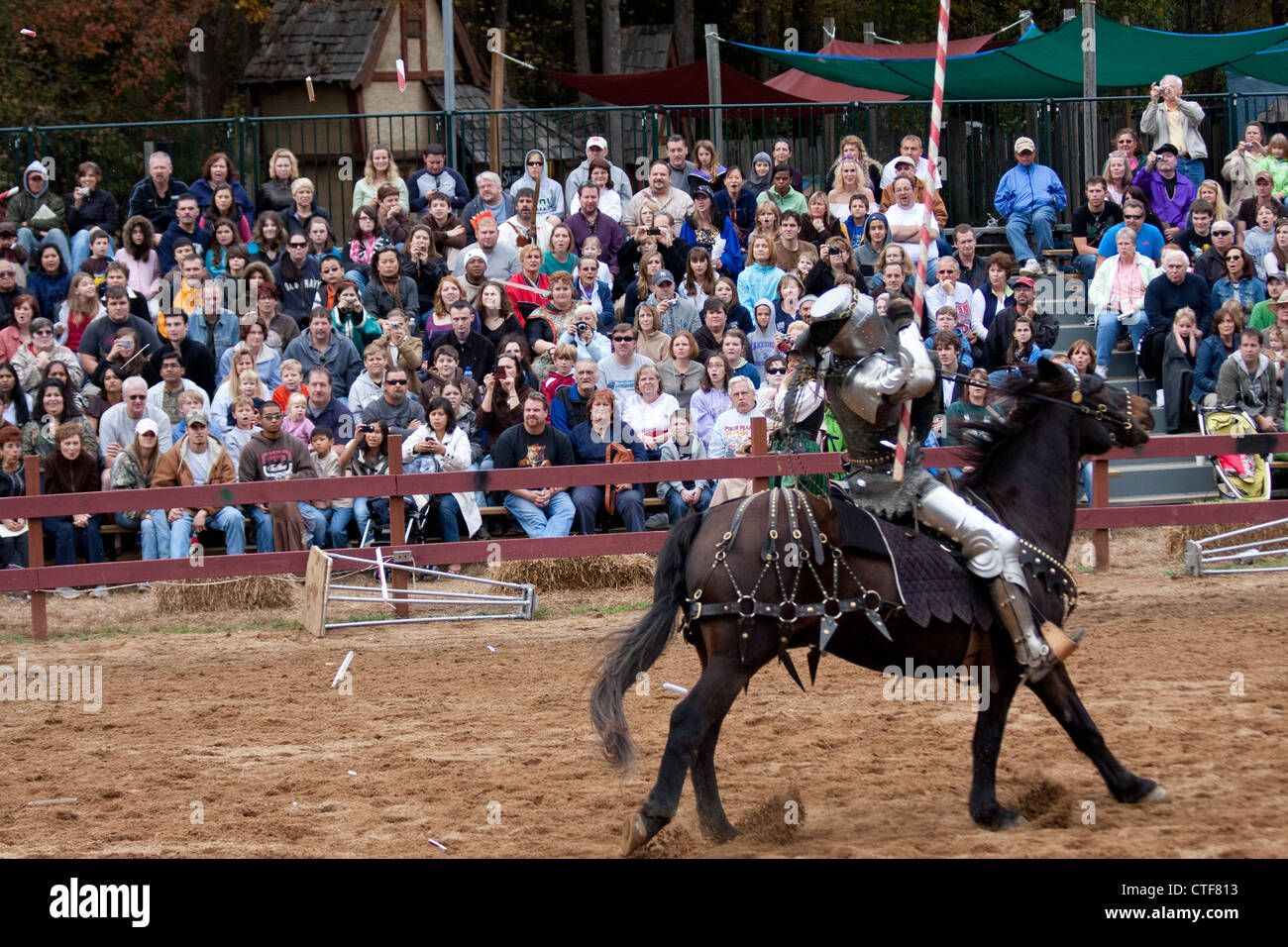 Jousting At A Renaissance Festival Stock Photo - Alamy