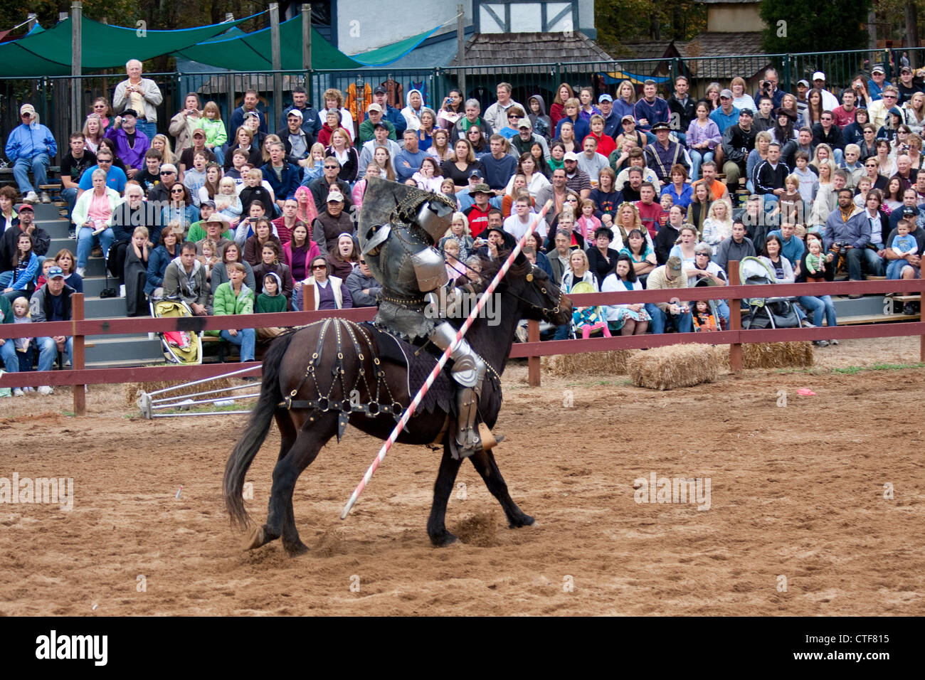 Jousting At A Renaissance Festival Stock Photo - Alamy
