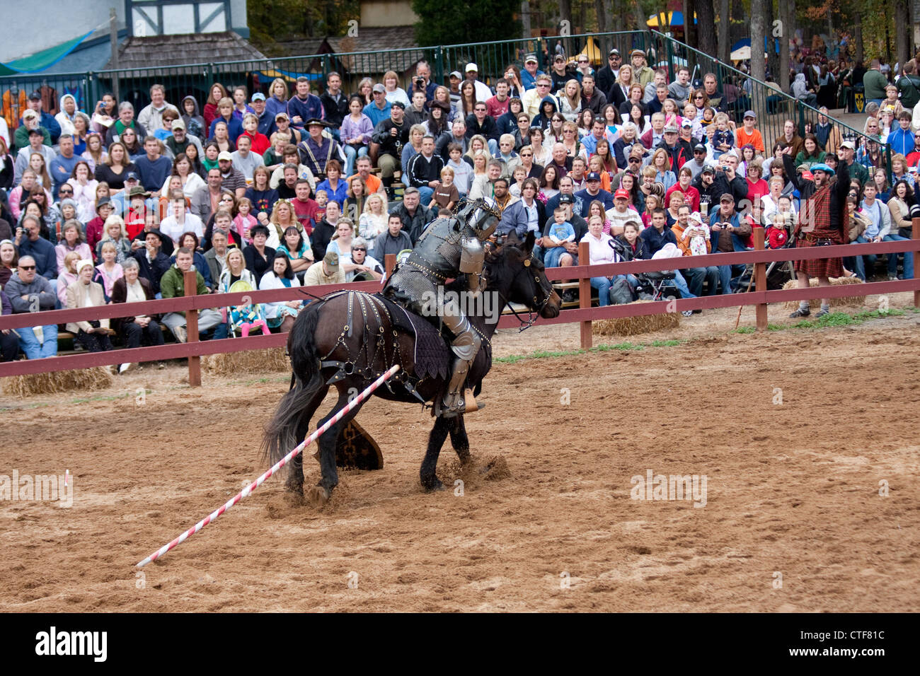 Jousting At A Renaissance Festival Stock Photo - Alamy