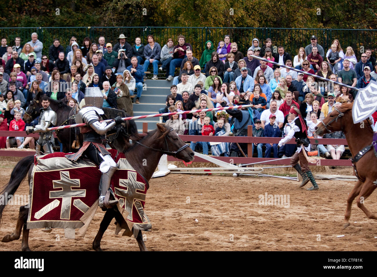 Jousting At A Renaissance Festival Stock Photo - Alamy