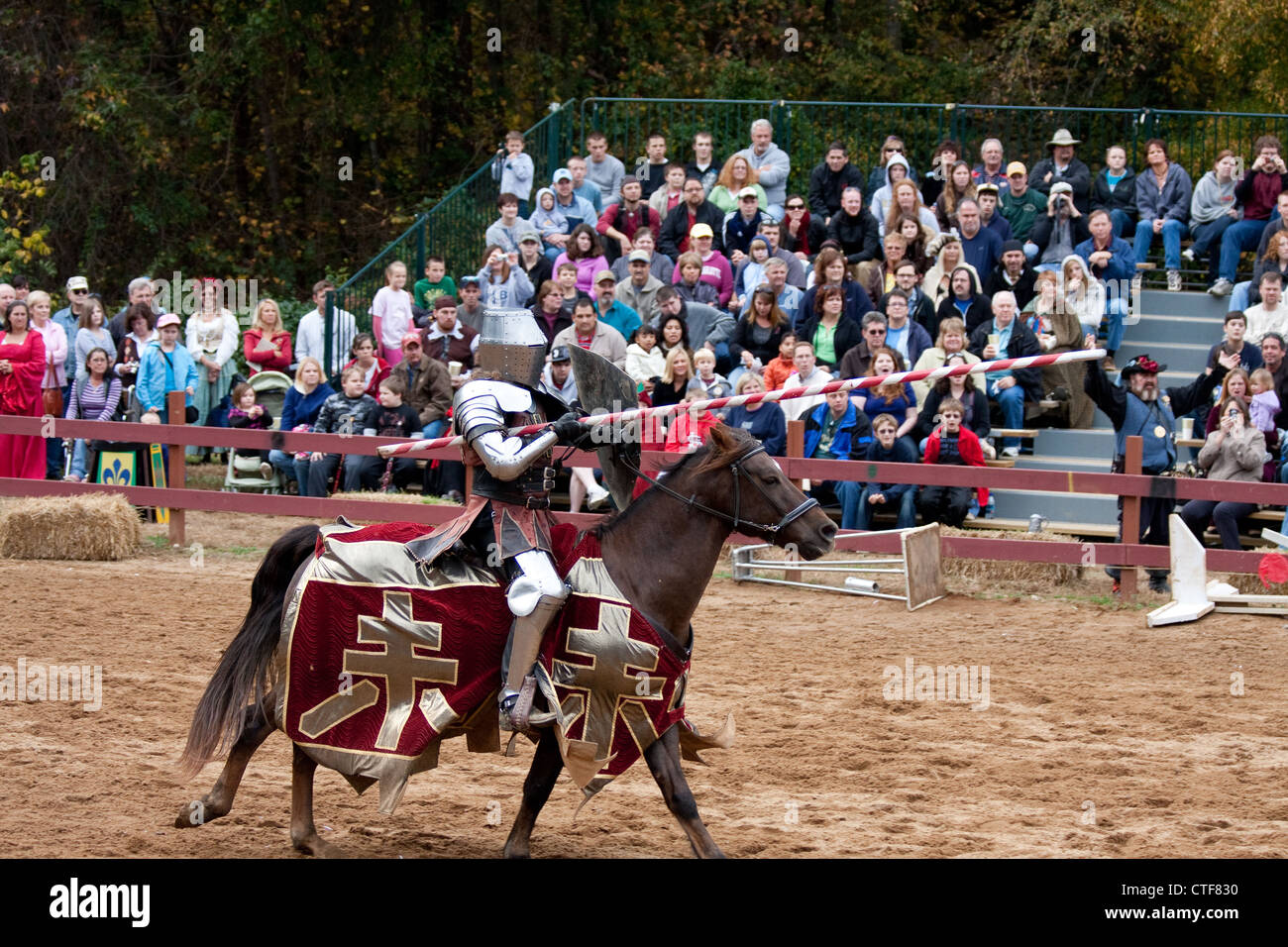 Jousting At A Renaissance Festival Stock Photo - Alamy