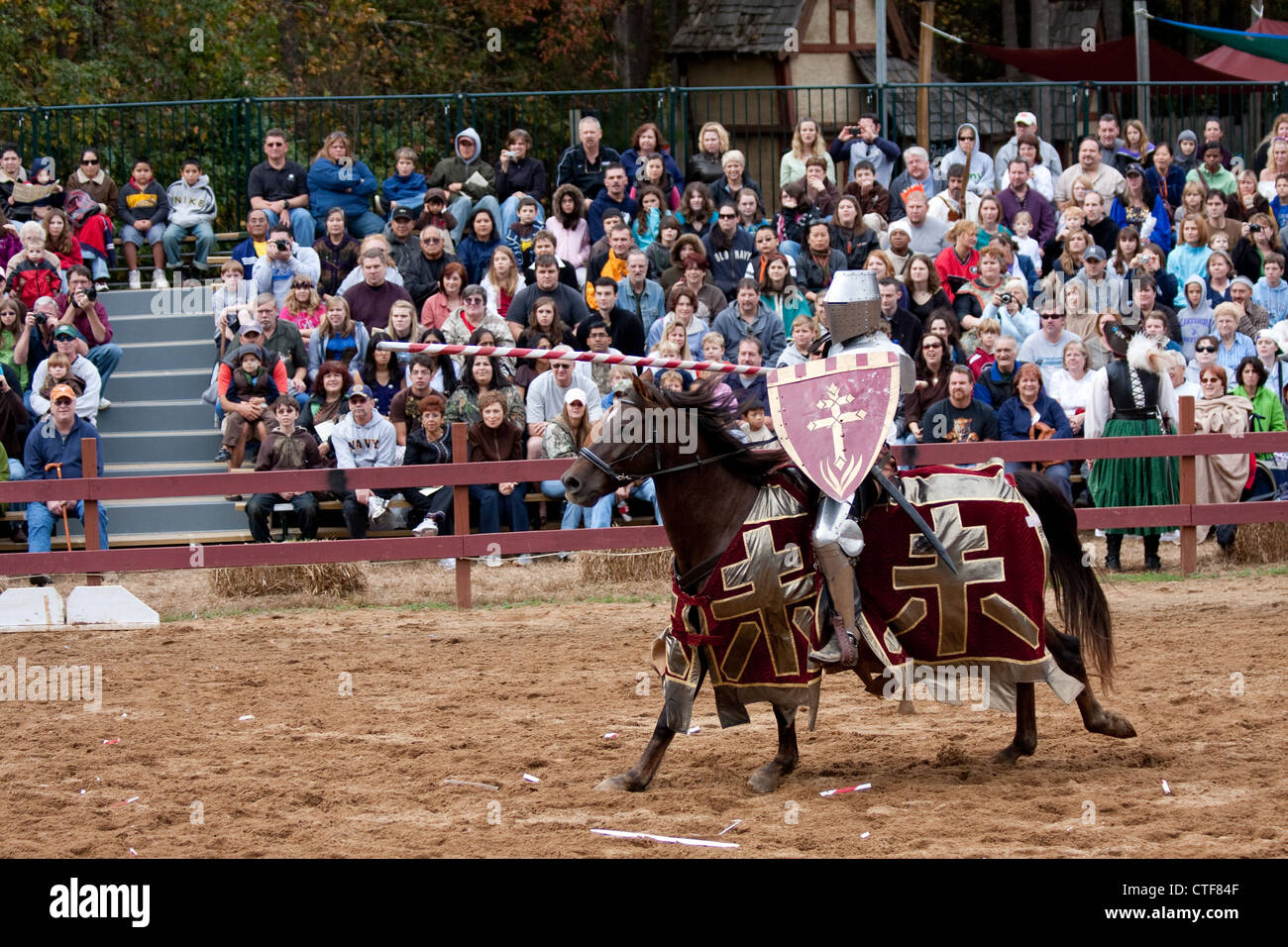 Jousting At A Renaissance Festival Stock Photo - Alamy