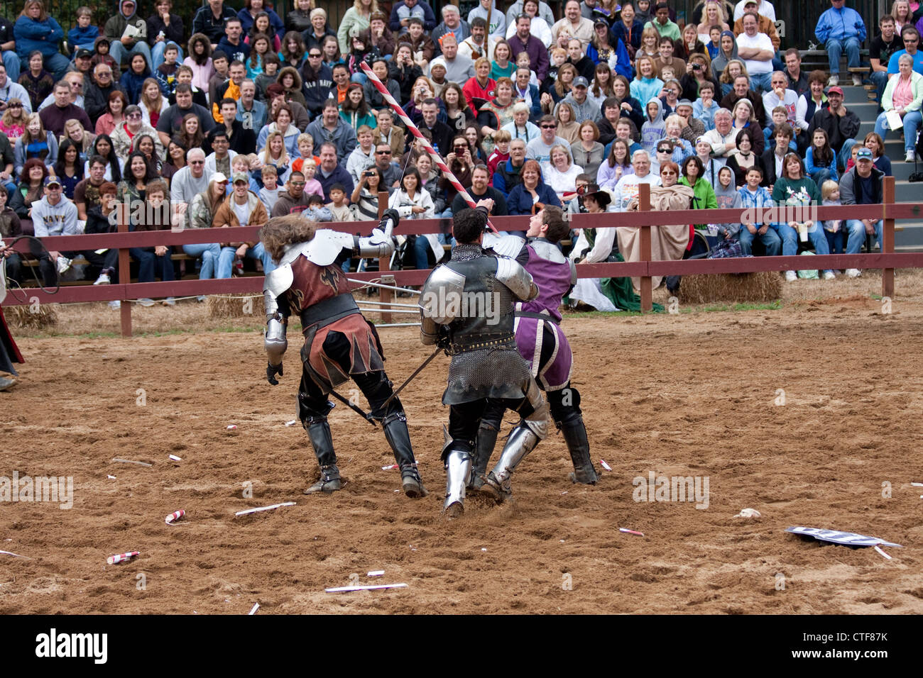 Jousting At A Renaissance Festival Stock Photo - Alamy