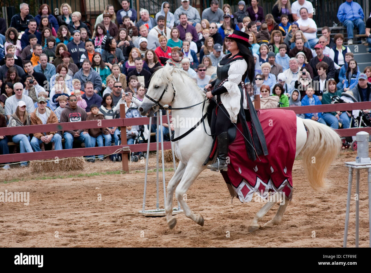 Jousting At A Renaissance Festival Stock Photo - Alamy