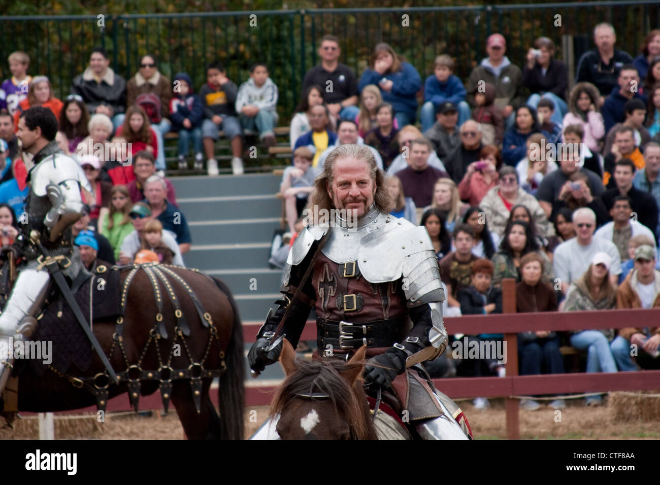 Jousting At A Renaissance Festival Stock Photo - Alamy