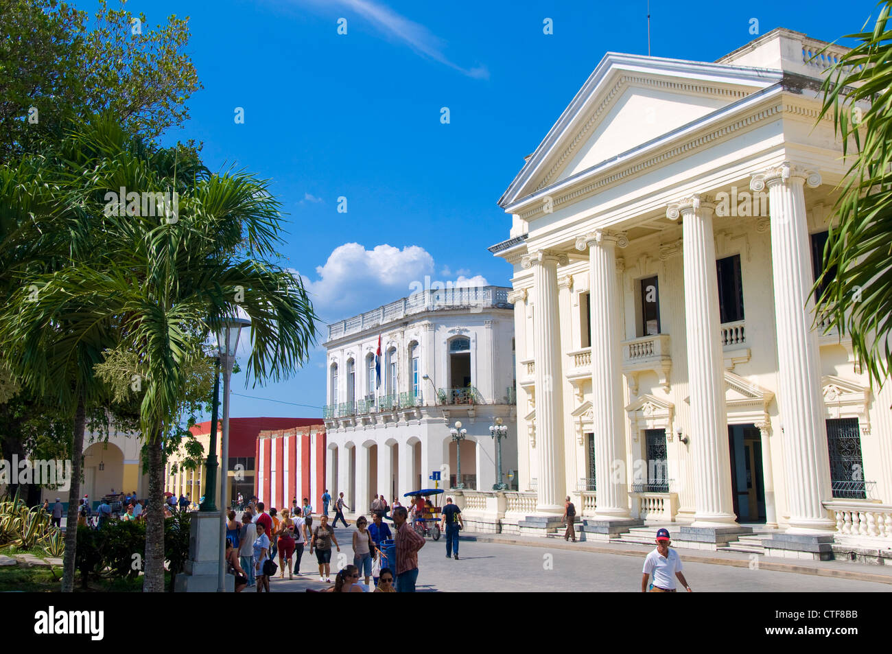 Colonial Buildings, Santa Clara, Cuba Stock Photo - Alamy