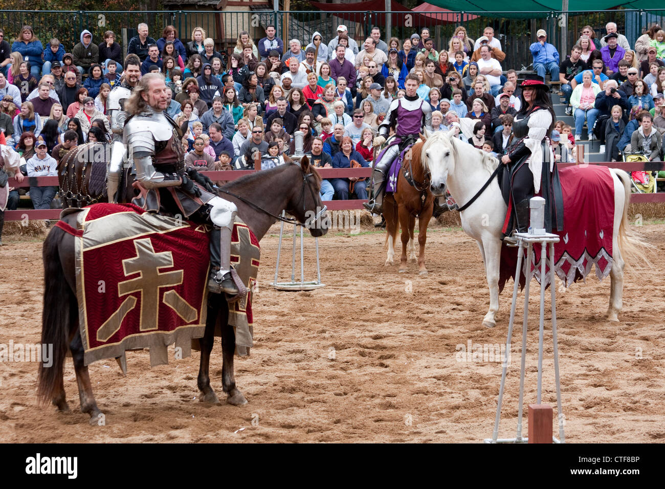 Jousting At A Renaissance Festival Stock Photo - Alamy