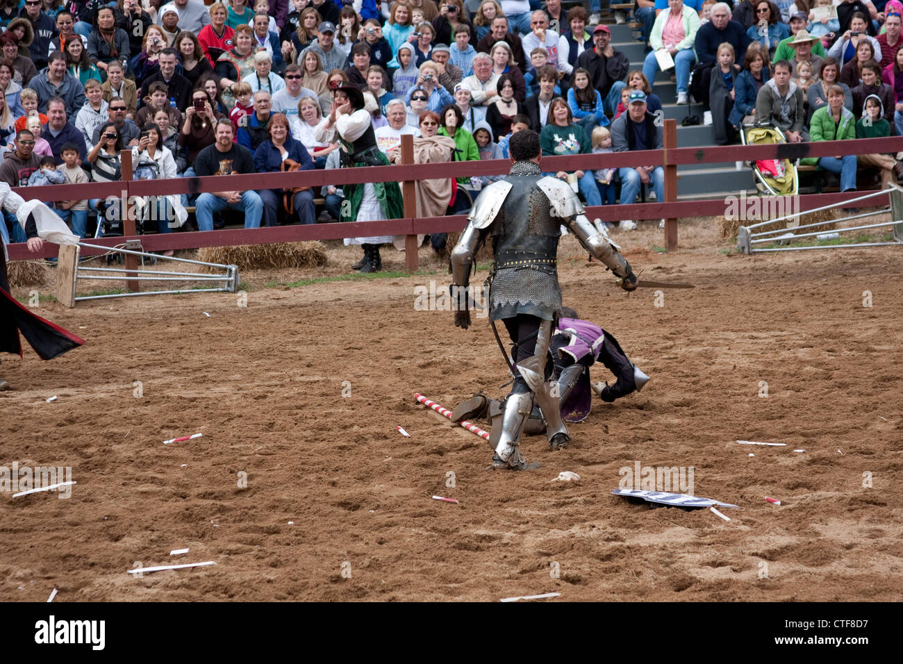 Jousting At A Renaissance Festival Stock Photo - Alamy