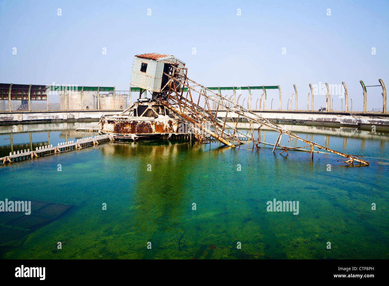 The derelict Steetley Magnesite works in Hartlepool, County Durham ...