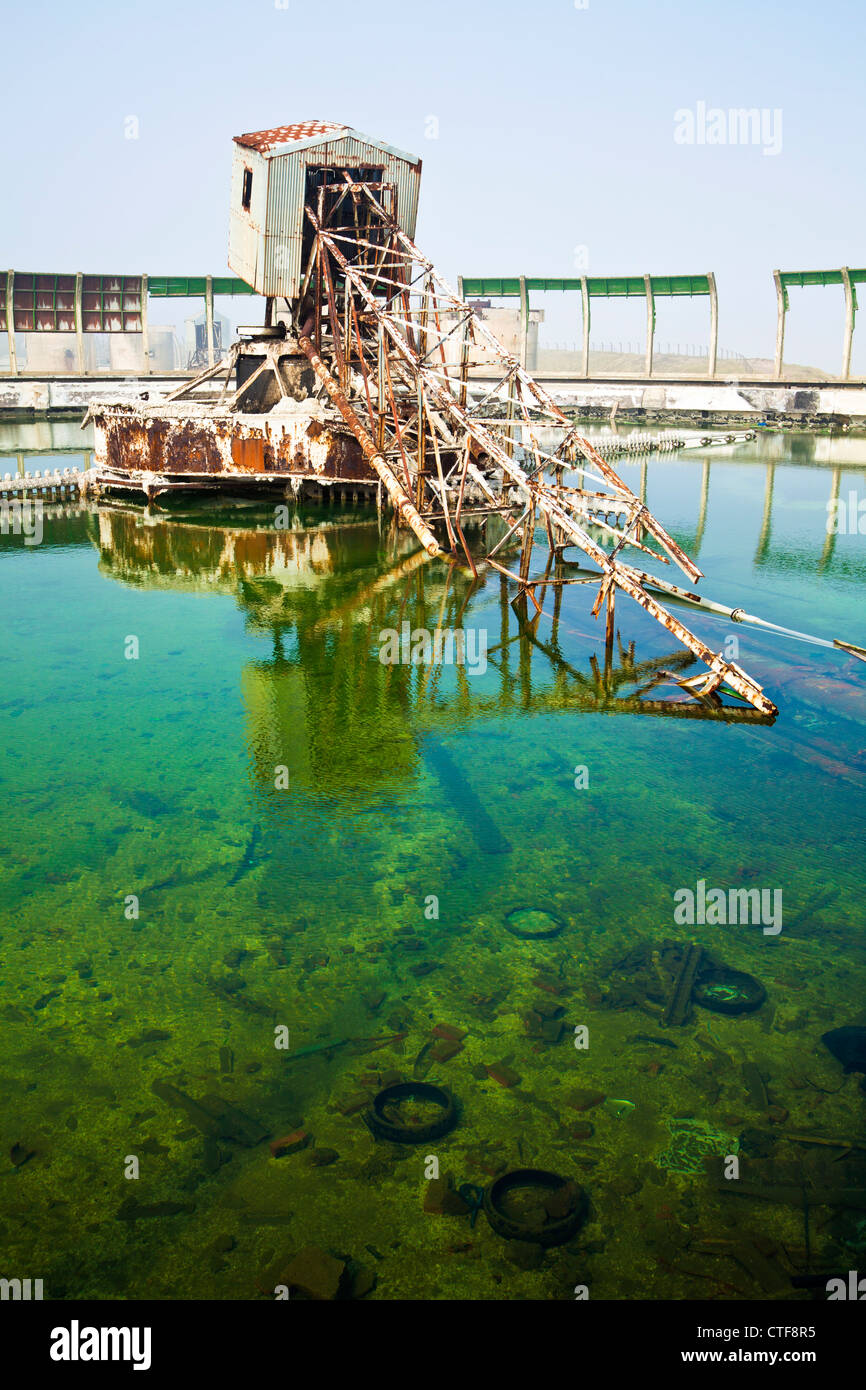 The derelict Steetley Magnesite works in Hartlepool, County Durham ...