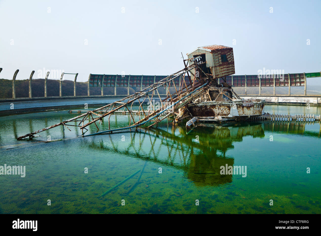 The derelict Steetley Magnesite works in Hartlepool, County Durham ...