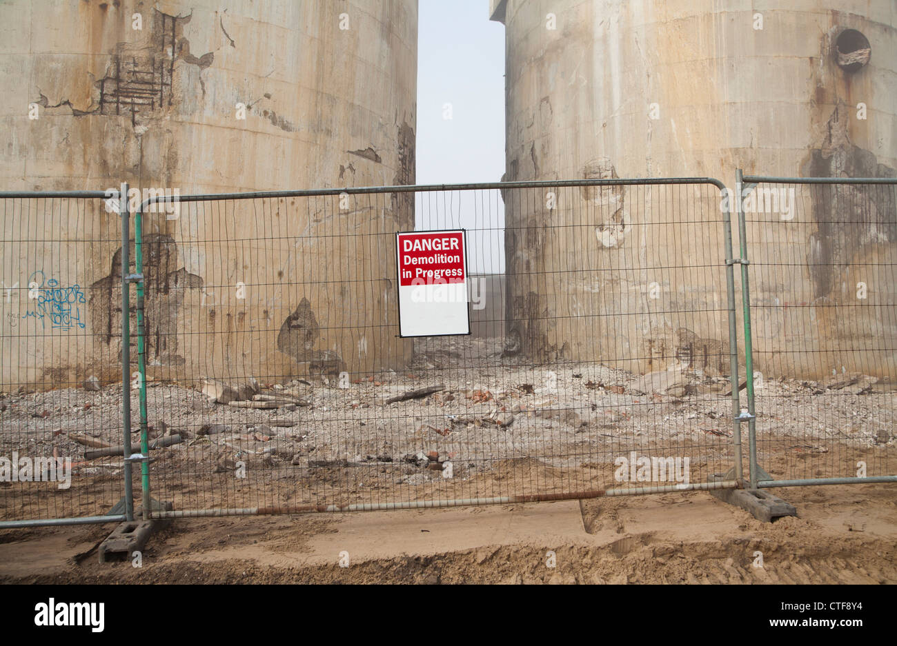 The derelict Steetley Magnesite works in Hartlepool, County Durham ...