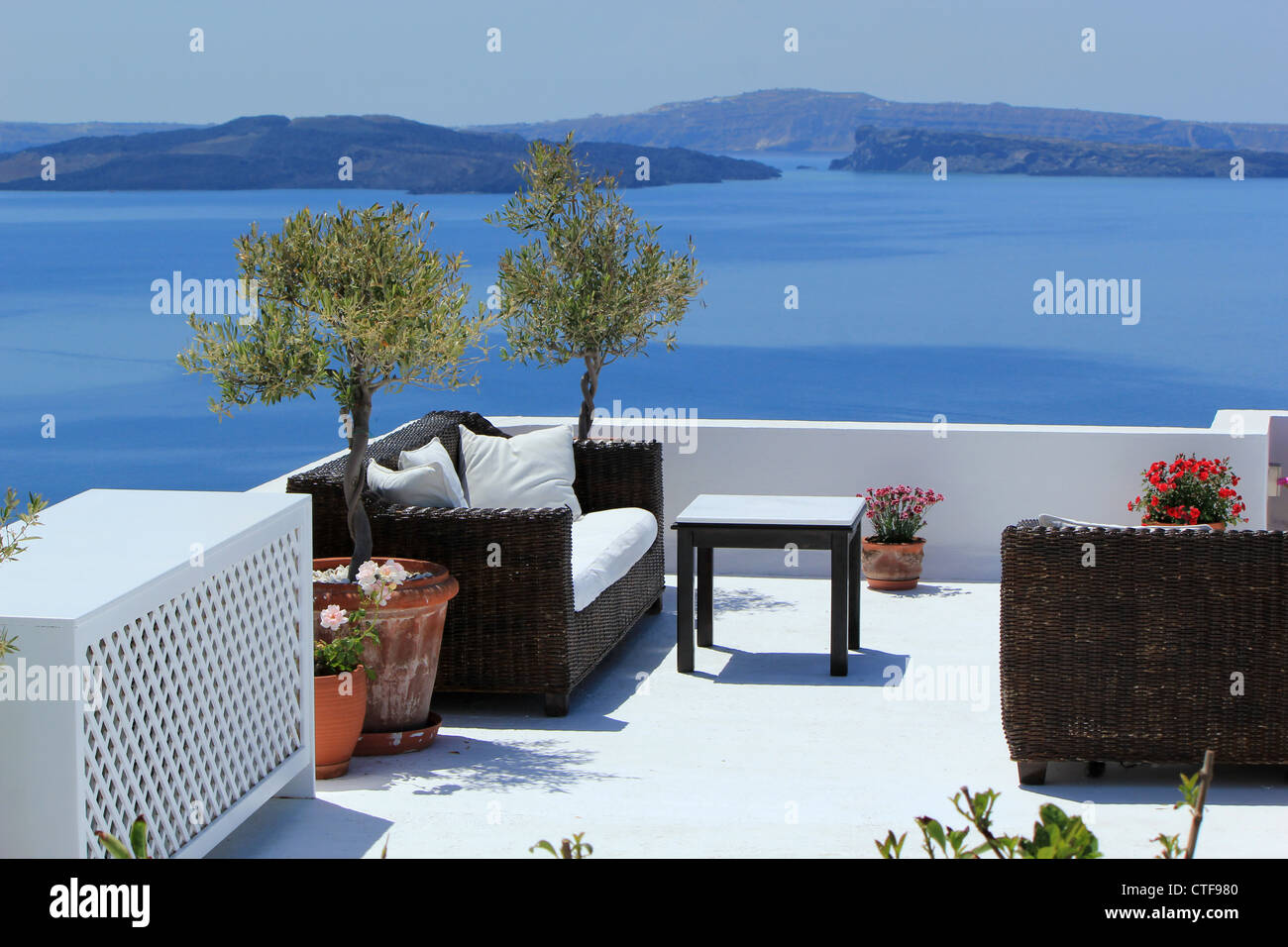 Mediterranean sea view from balcony hi-res stock photography and images ...