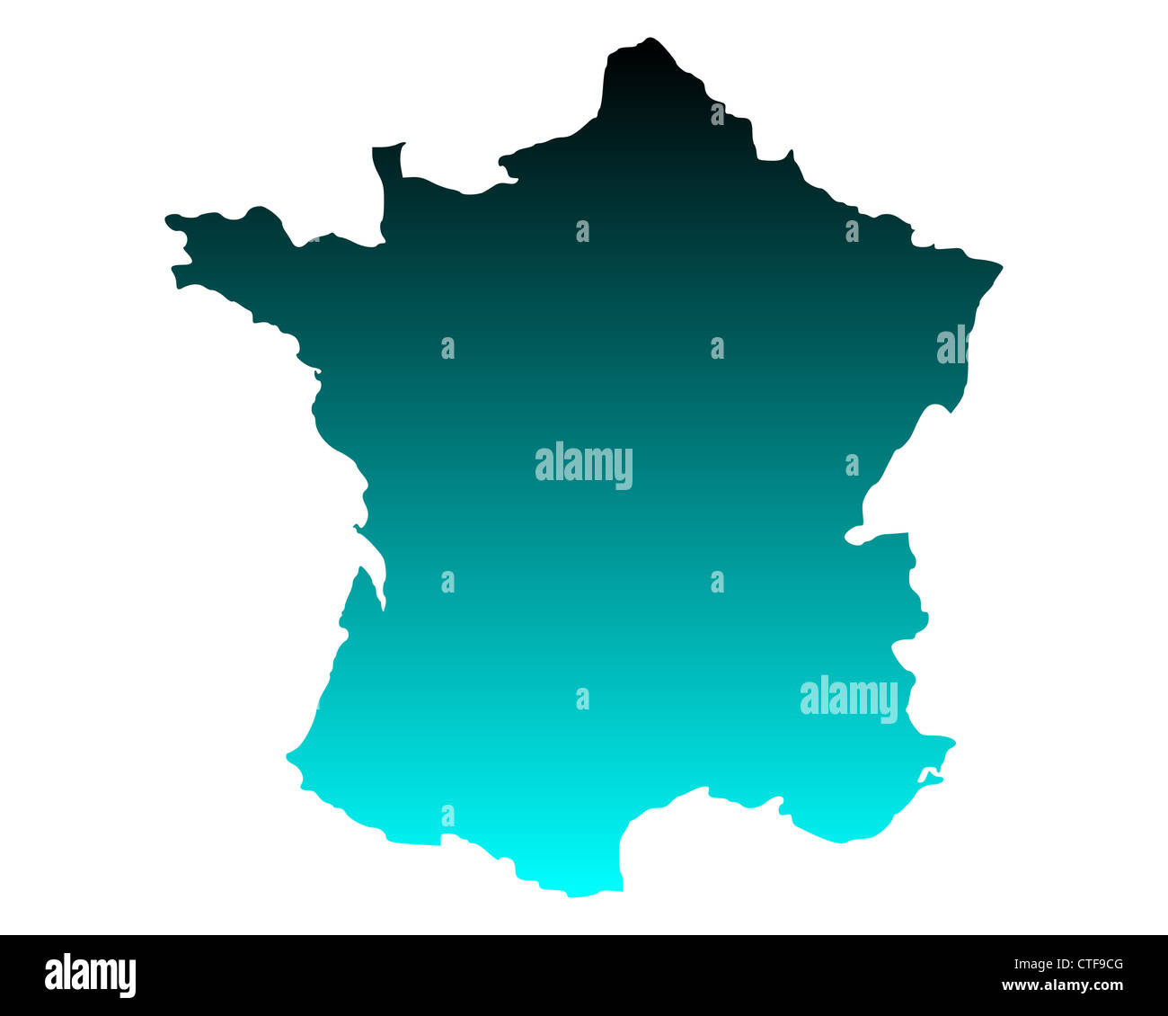 Map of France Stock Photo - Alamy