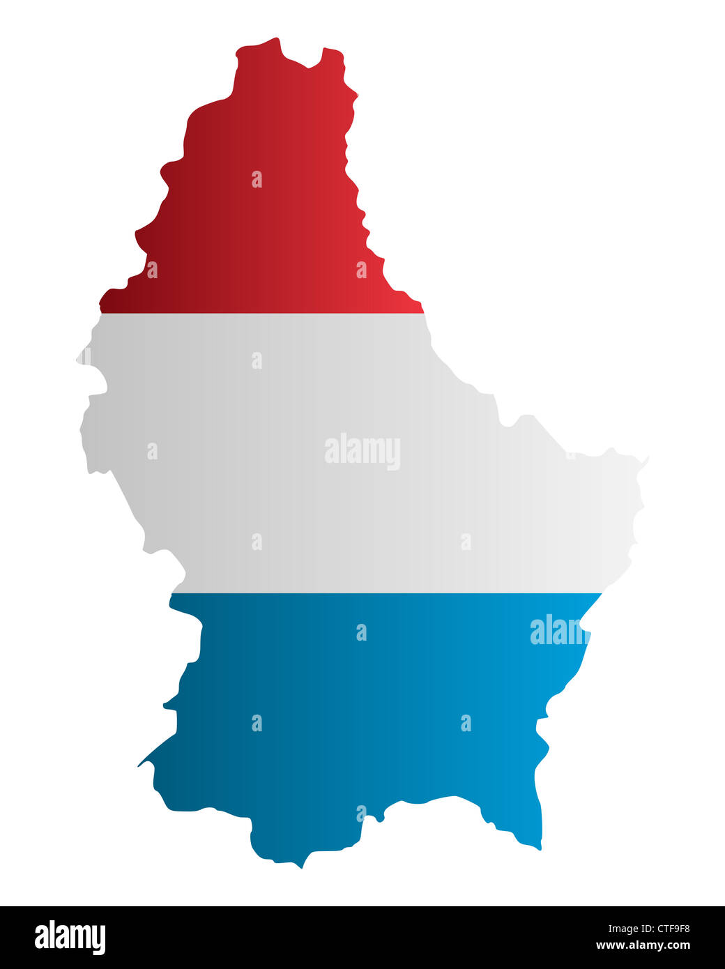 Map and flag of Luxembourg Stock Photo - Alamy