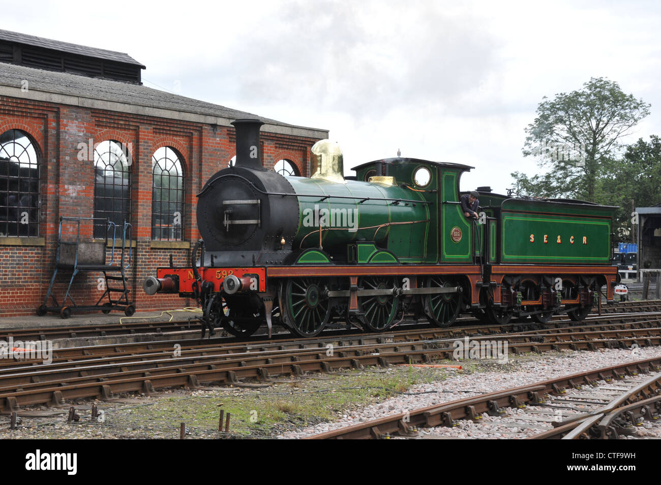 A steam locomotive South Eastern Railway O1-class No.65 at Sheffield ...