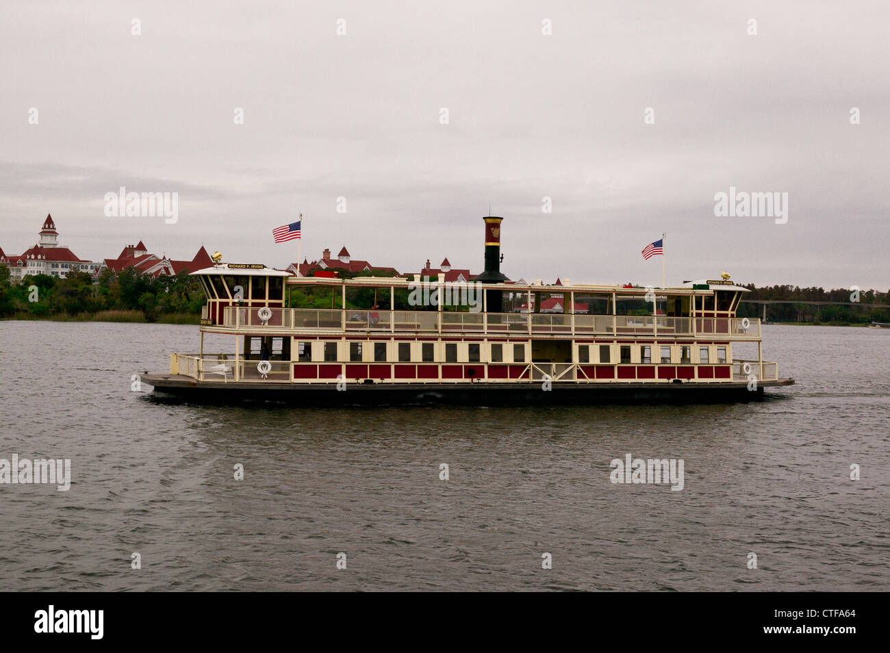 Ferry boat, Richard F. Irvine, on its way to Disney's Magic Kingdom ...