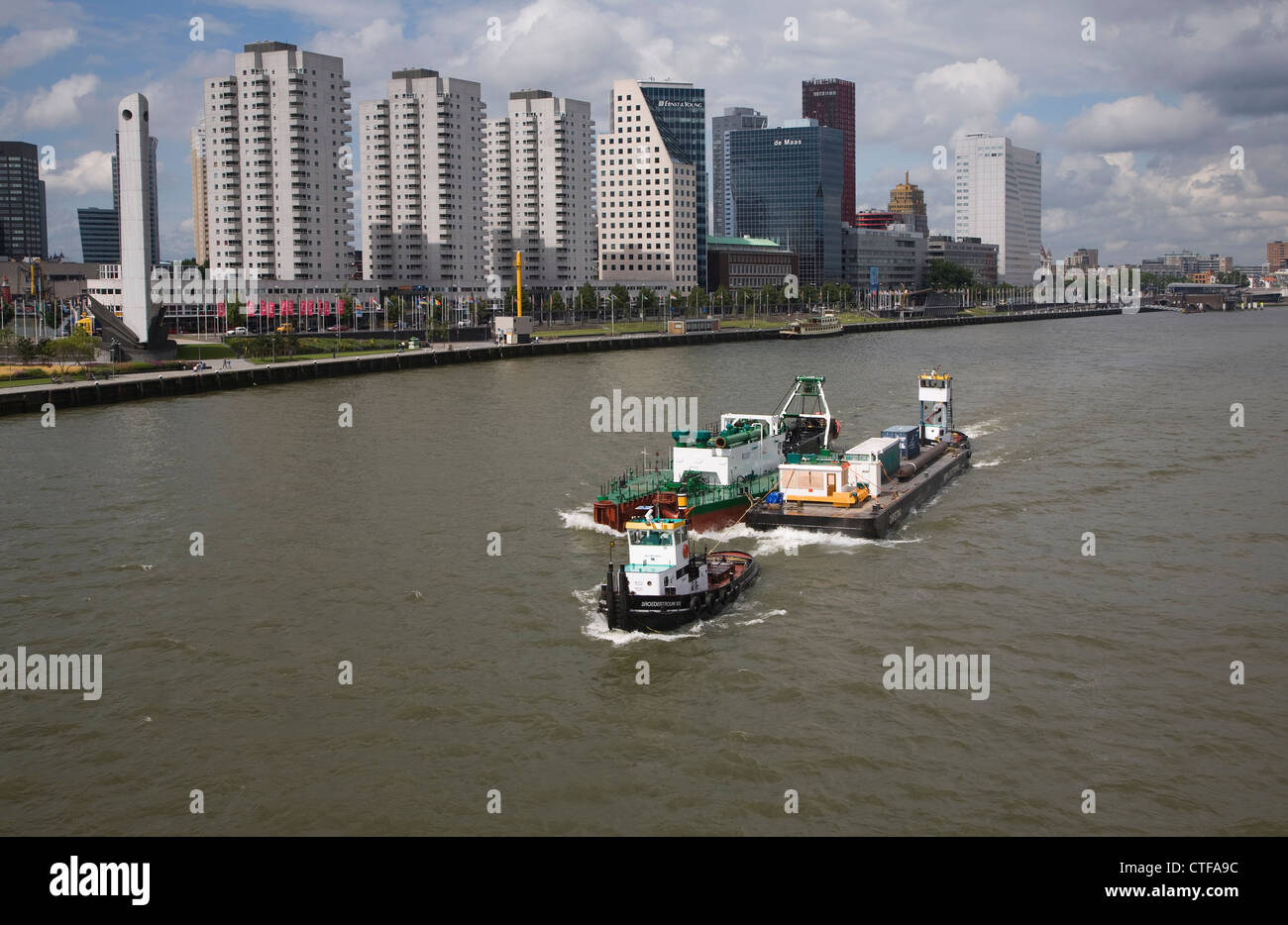 Tug boats of river maas at boompjes hi-res stock photography and images ...