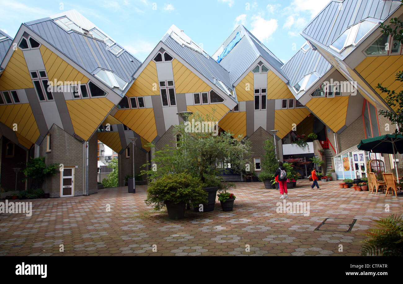 Kubuswoning Cube Houses, Blaak, Rotterdam, Netherlands architect Piet ...