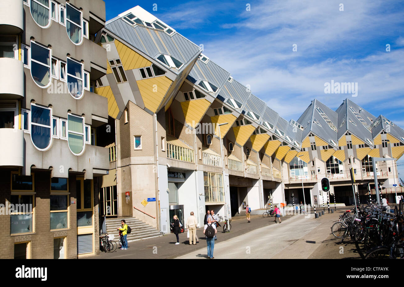 Kubuswoning Cube Houses, Blaak, Rotterdam, Netherlands architect Piet ...