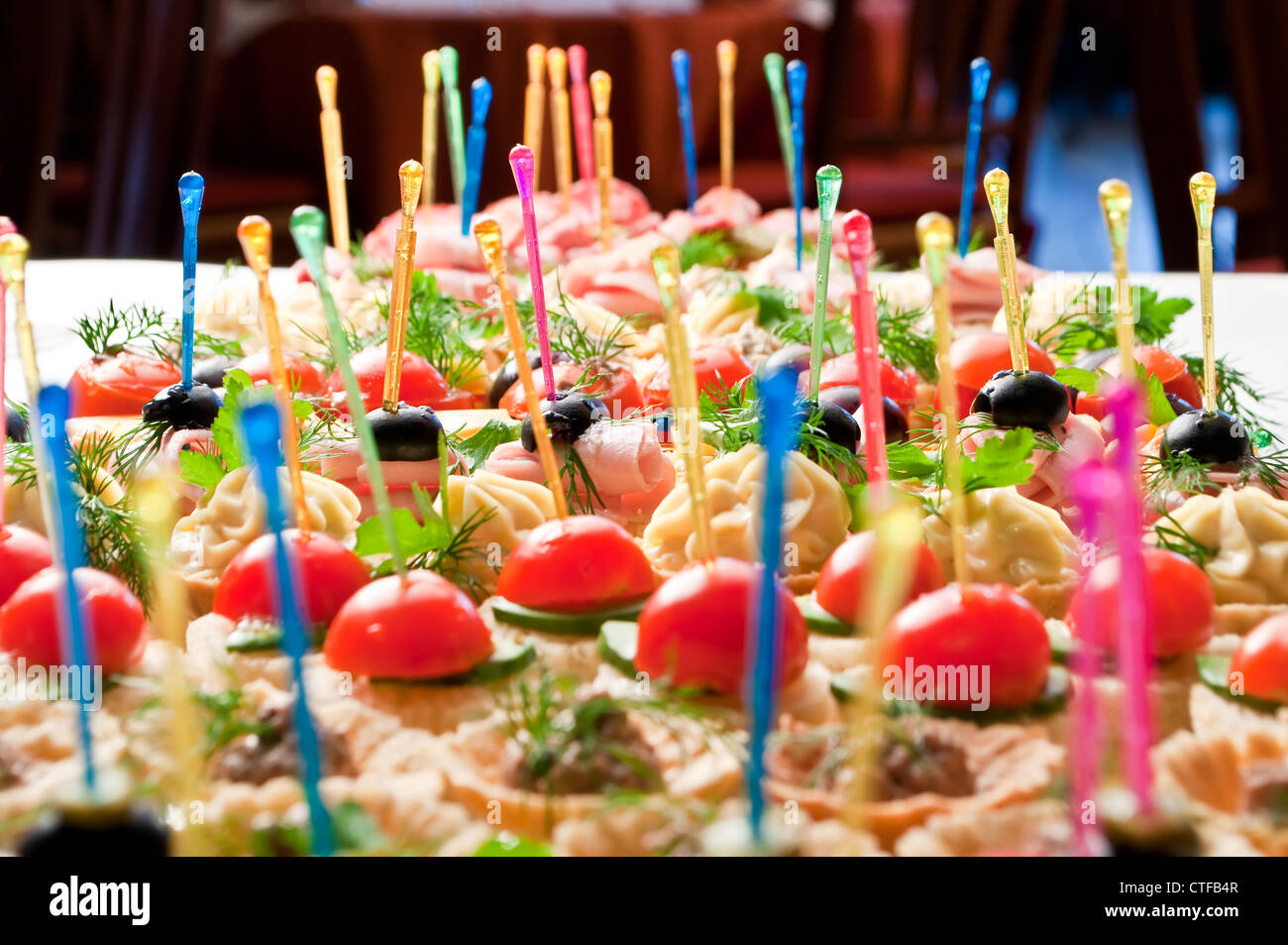 Canape tray hi-res stock photography and images - Alamy