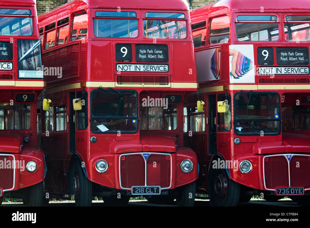 London Routemaster buses. London Stock Photo - Alamy