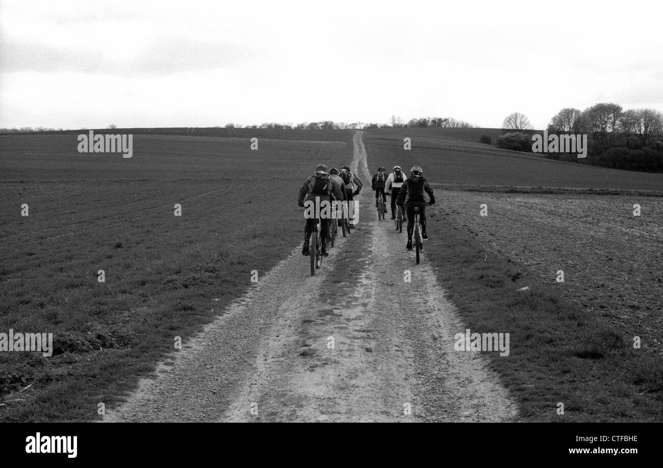 Biker in forest Black and White Stock Photos & Images - Alamy