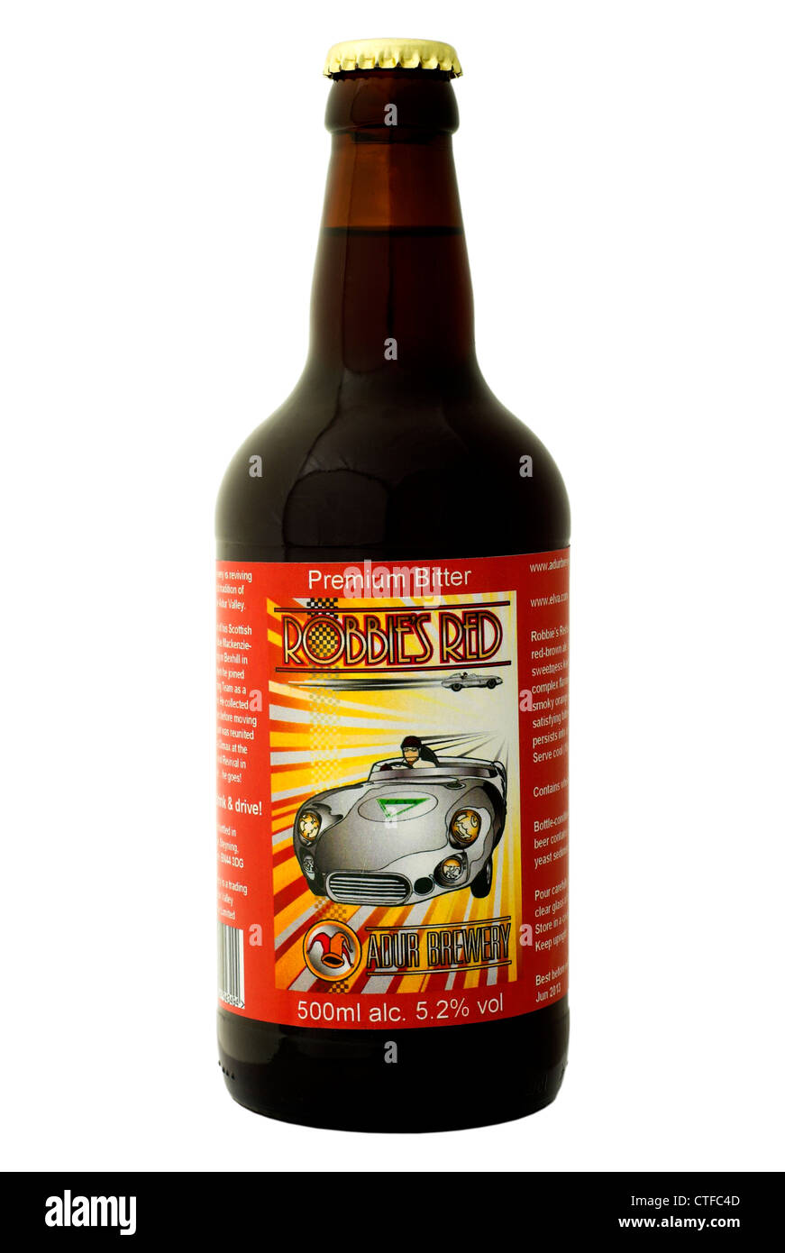 Adur Brewery Robbie's Red bottled beer - current @ 2012 Stock Photo - Alamy