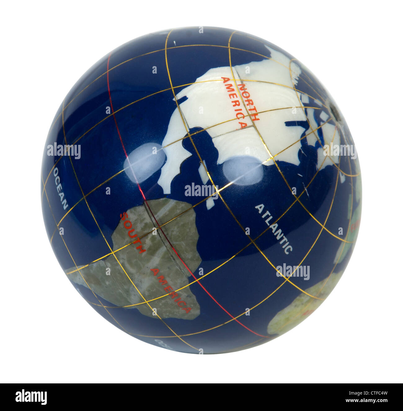 Globe map precious stone hi-res stock photography and images - Alamy