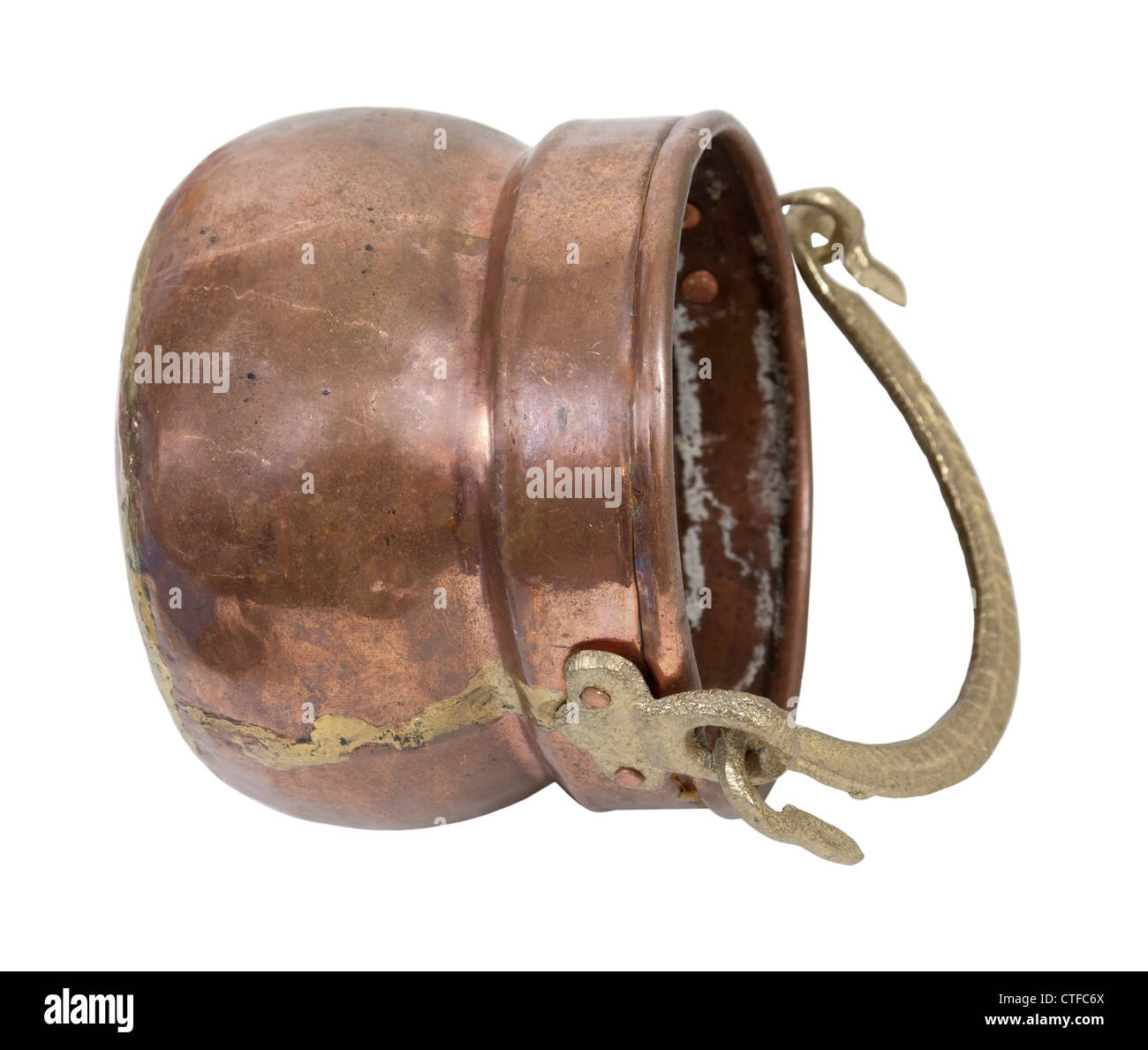 Vintage copper bowl Cut Out Stock Images & Pictures - Alamy