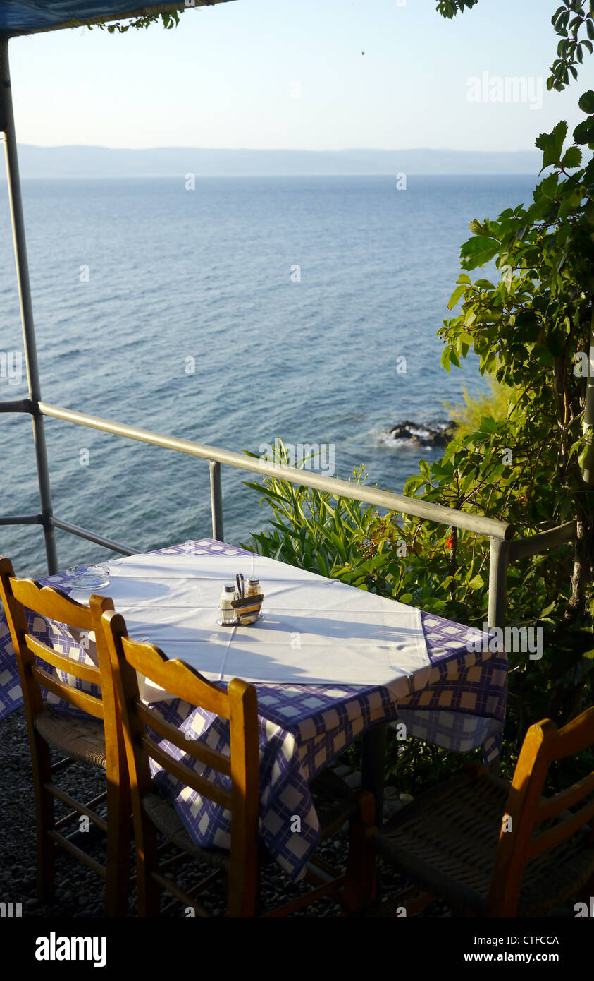 Restaurant with a sea view hi-res stock photography and images - Alamy