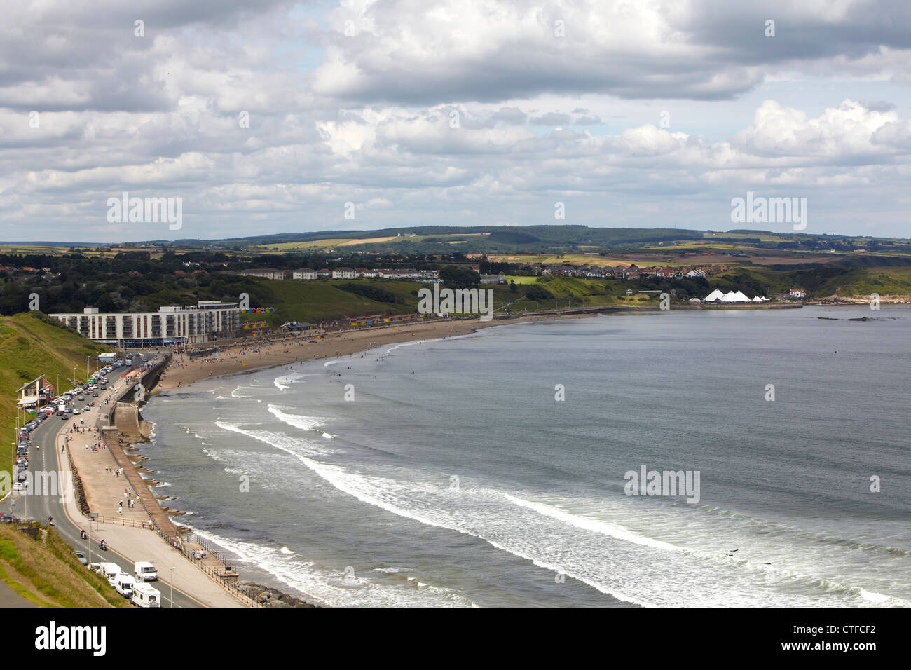 The North Bay at Scarborough North Yorkshire coastline Stock Photo - Alamy