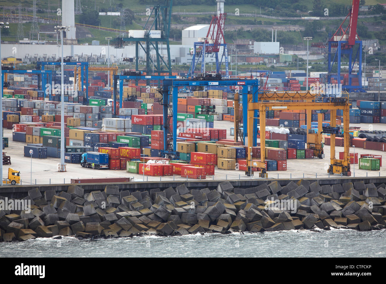 Port of bilbao container hi-res stock photography and images - Alamy
