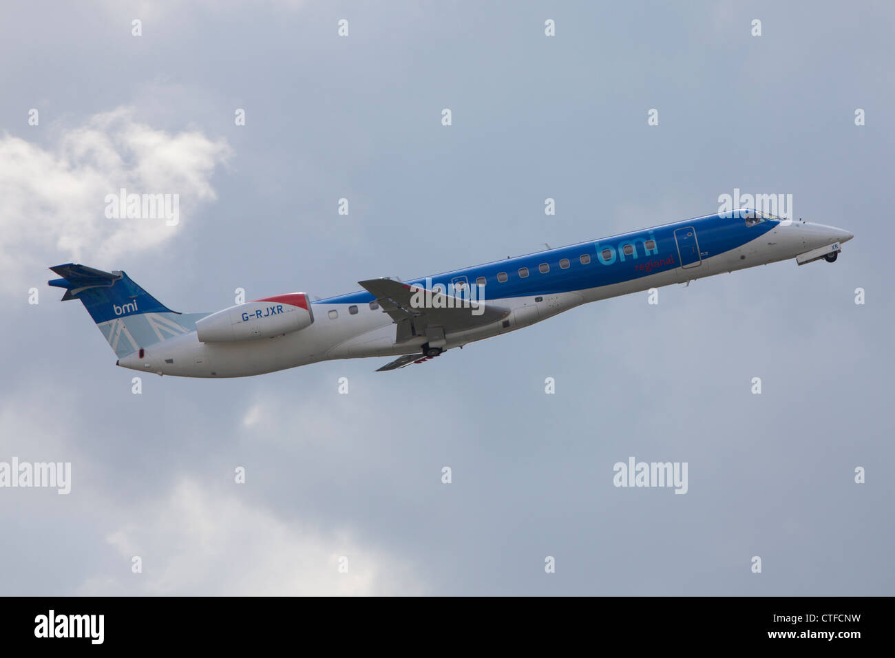 BMI Airplane at manchester airport england Stock Photo - Alamy