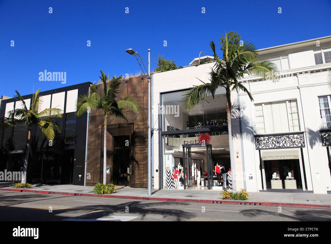 Rodeo Drive, Beverly Hills, Los Angeles, California, USA Stock Photo ...