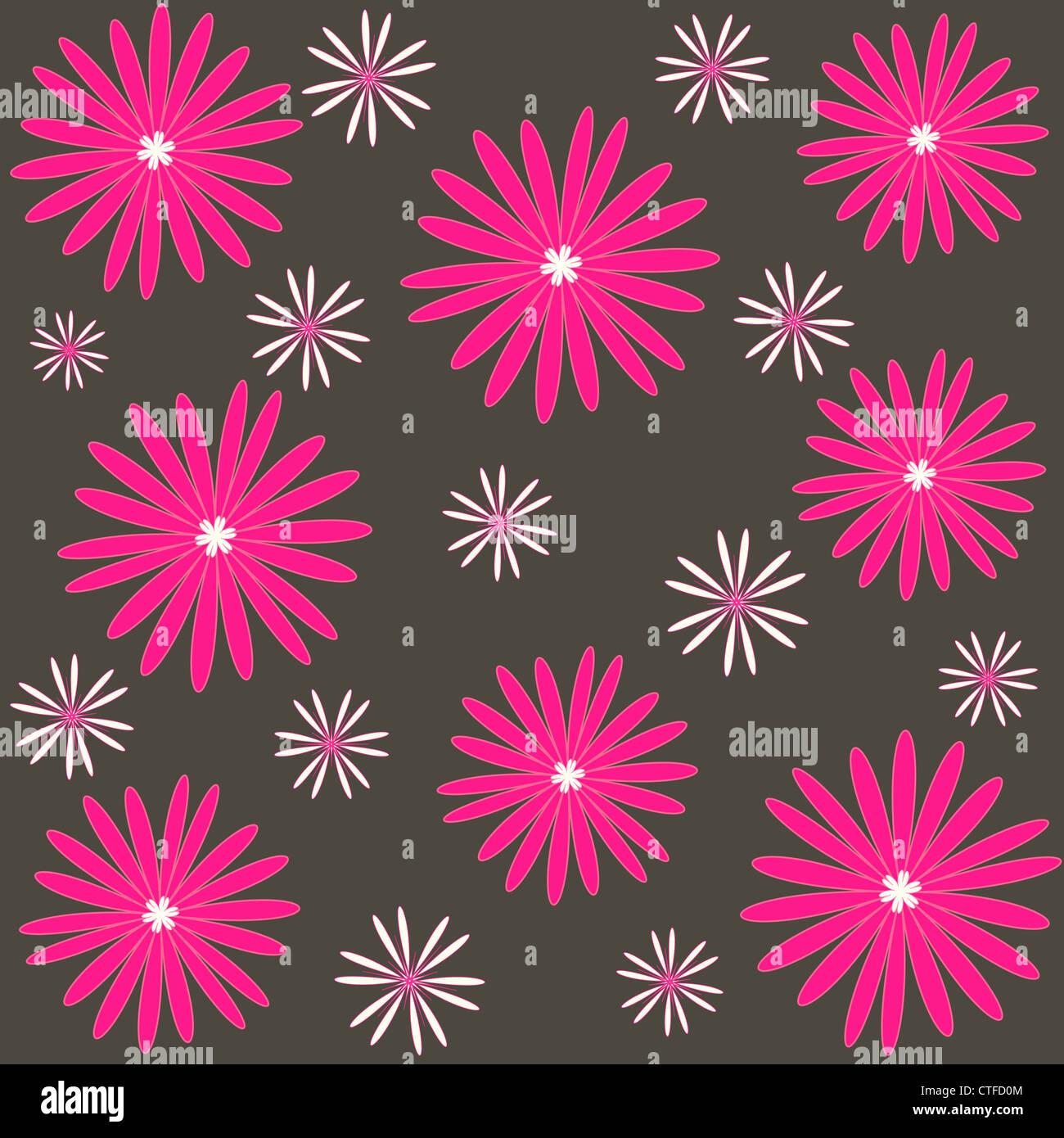 Seamless pink floral pattern Stock Photo - Alamy