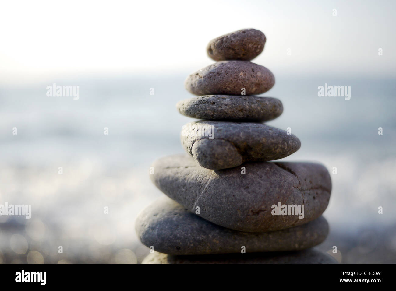 zen stones at the sea Stock Photo - Alamy