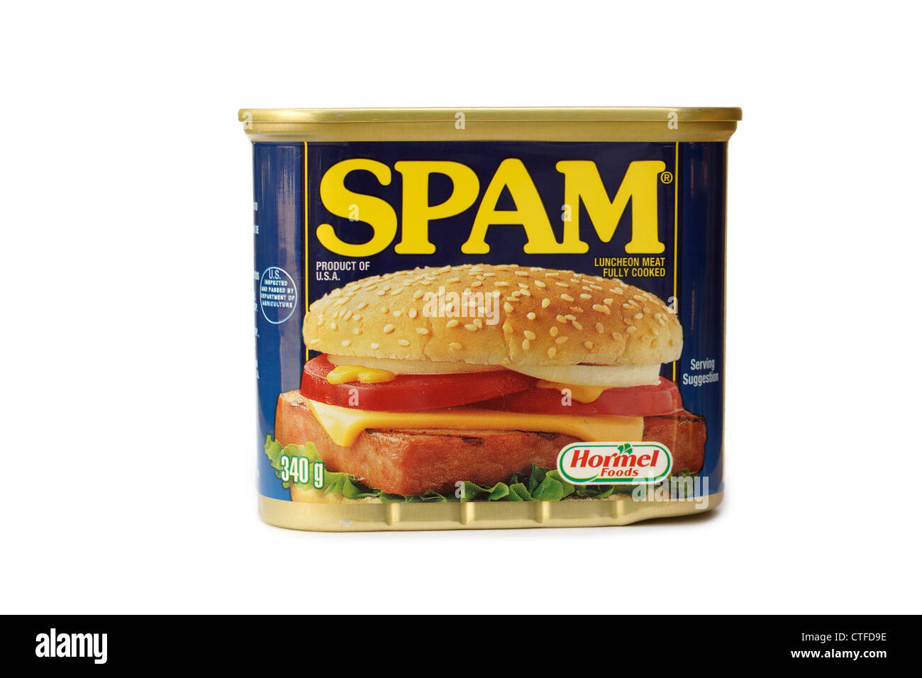 Spam luncheon meat tinned Cut Out Stock Images & Pictures - Alamy