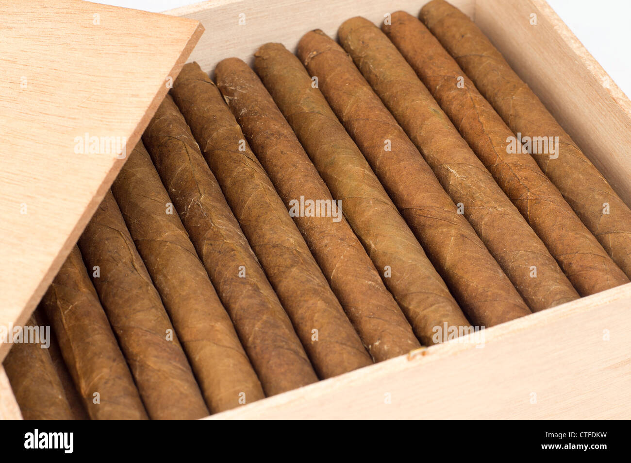 Box of Cuban Cigars Stock Photo - Alamy