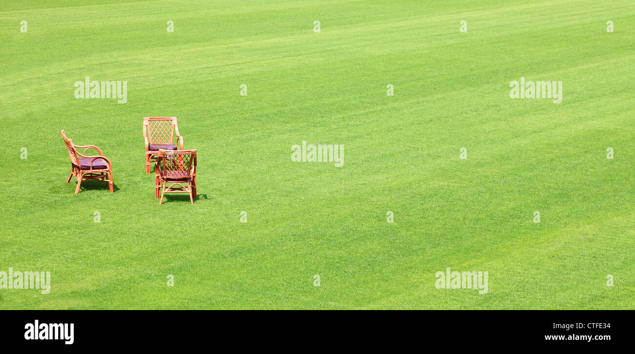 Beautiful green lawns perfectly cut for background Stock Photo - Alamy