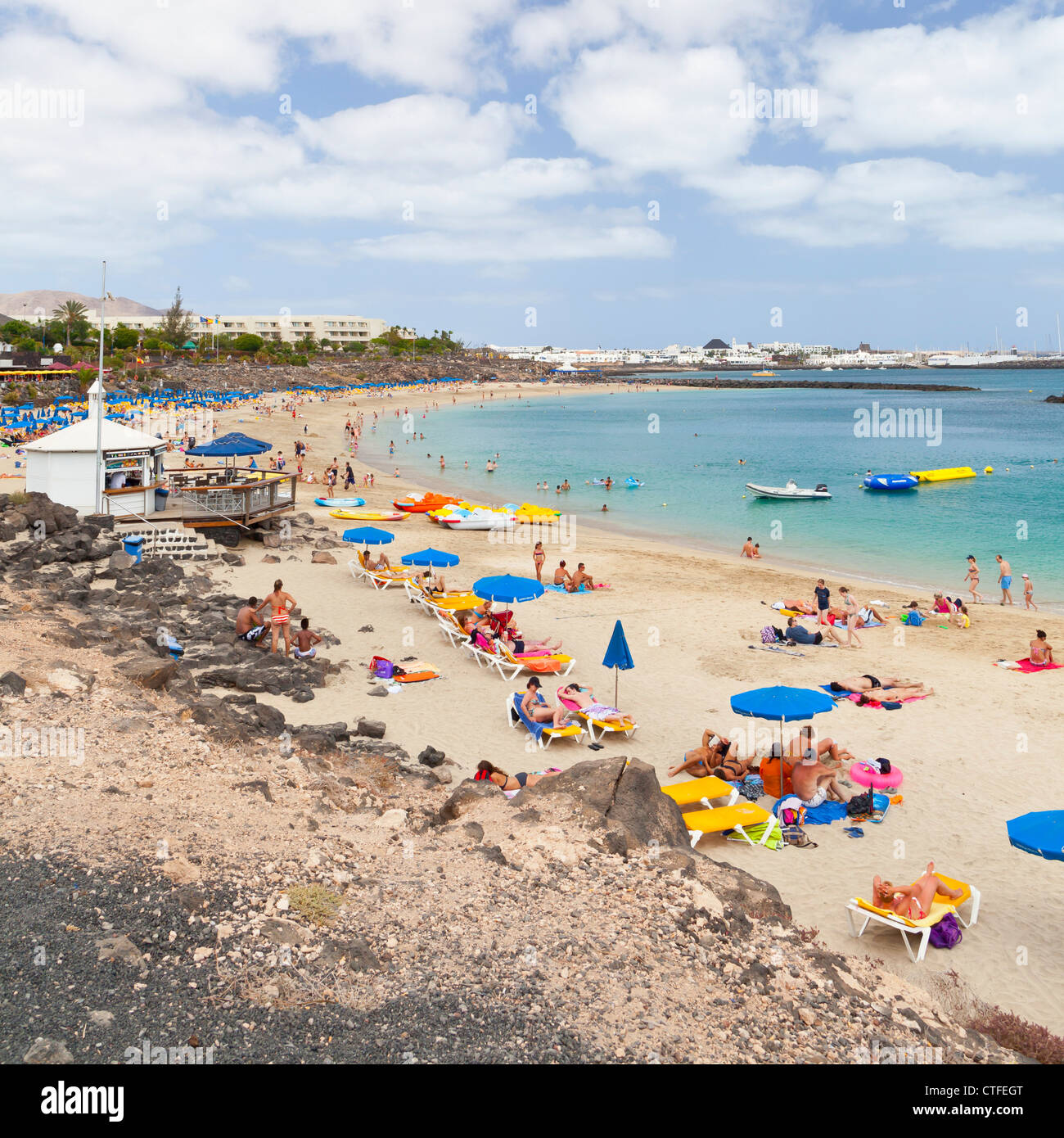 Playa Blanca beach - Playa Blanca, Lanzarote, Canary Islands, Spain ...