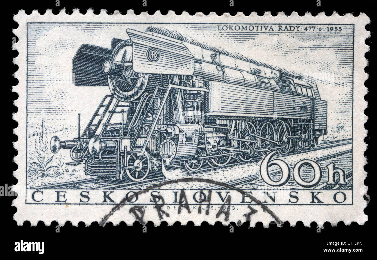 CZECHOSLOVAKIA - CIRCA 1956: A stamp printed in Czechoslovakia showing ...