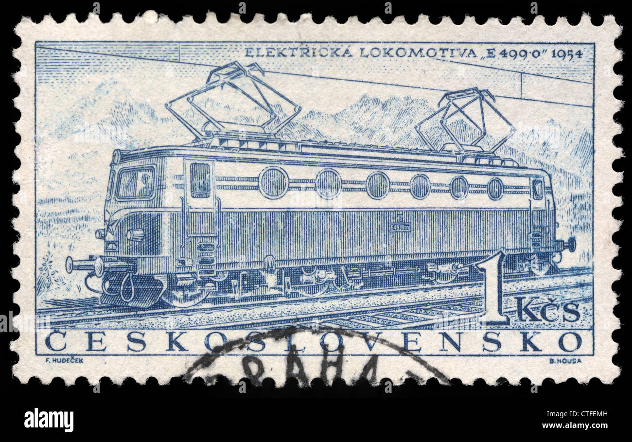 CZECHOSLOVAKIA - CIRCA 1956: A stamp printed in Czechoslovakia showing ...