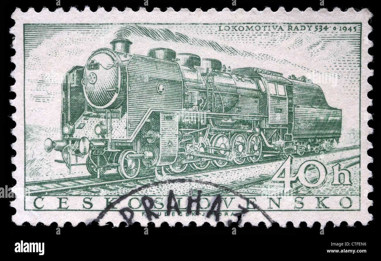 CZECHOSLOVAKIA - CIRCA 1956: A stamp printed in Czechoslovakia showing ...