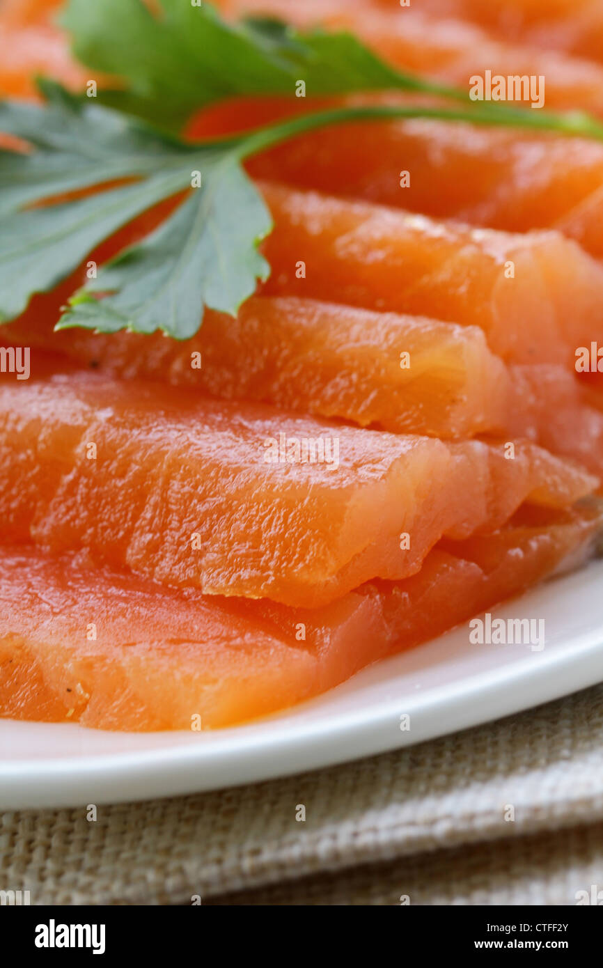 elite cultivar of red fish salted salmon Stock Photo - Alamy