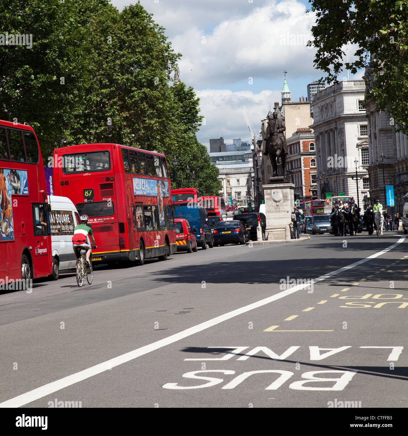 Whitehall Thoroughfare in London - UK Stock Photo - Alamy