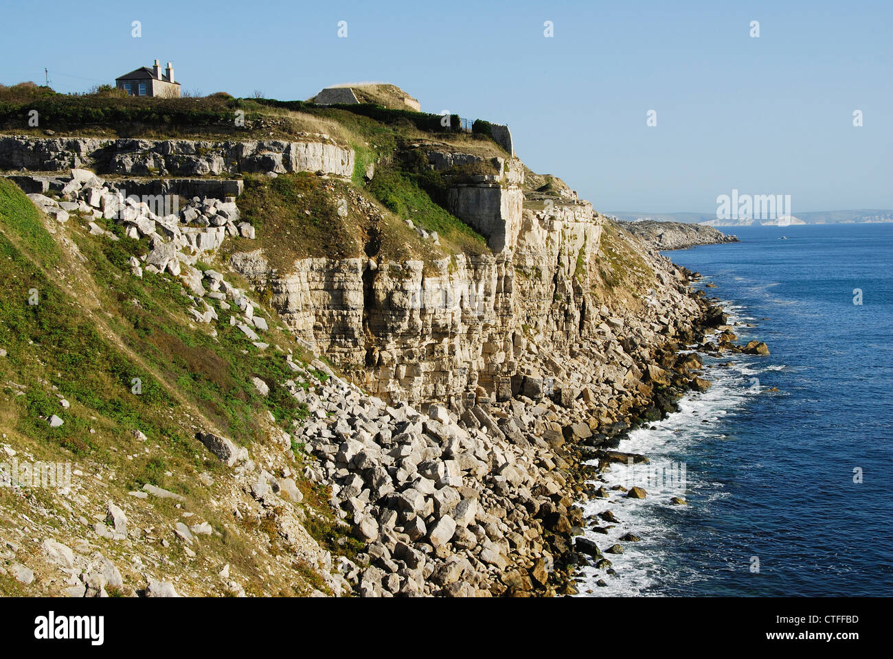 A view of the coast at Portland Dorset UK Stock Photo - Alamy