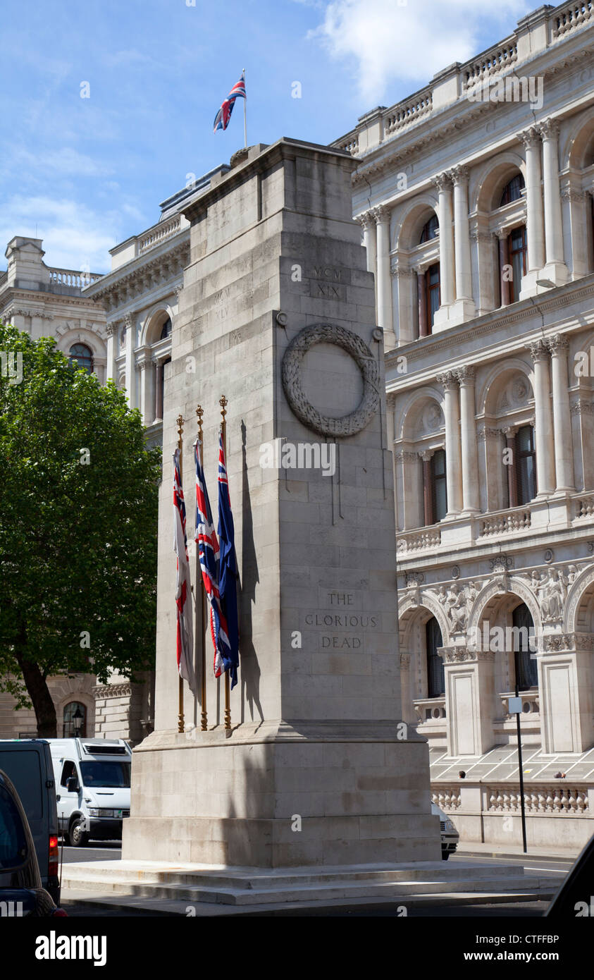 The Cenotaph on Whitehall in London - UK Stock Photo - Alamy