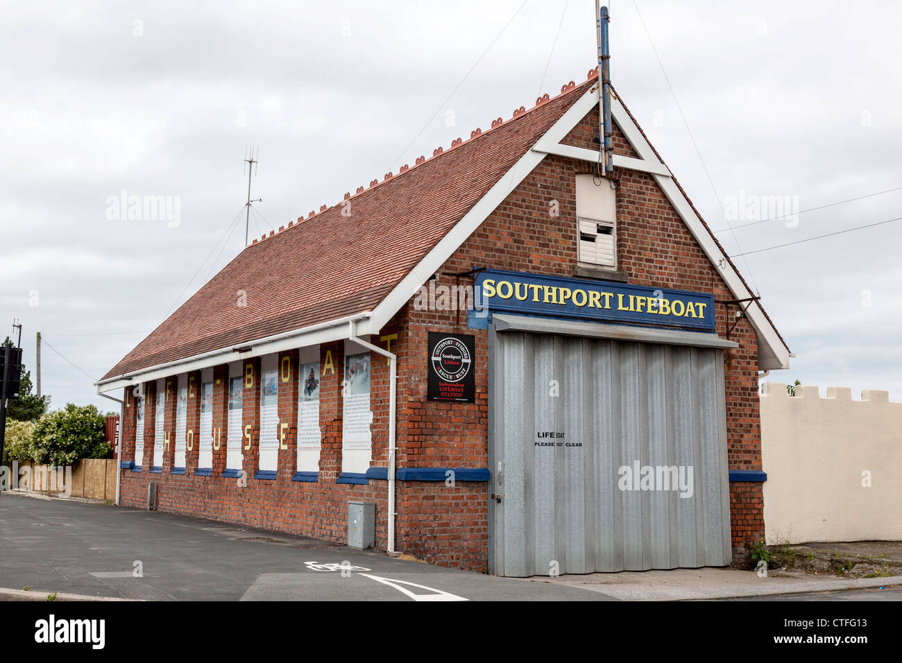 Southport lifeboat house on the seafront Stock Photo - Alamy