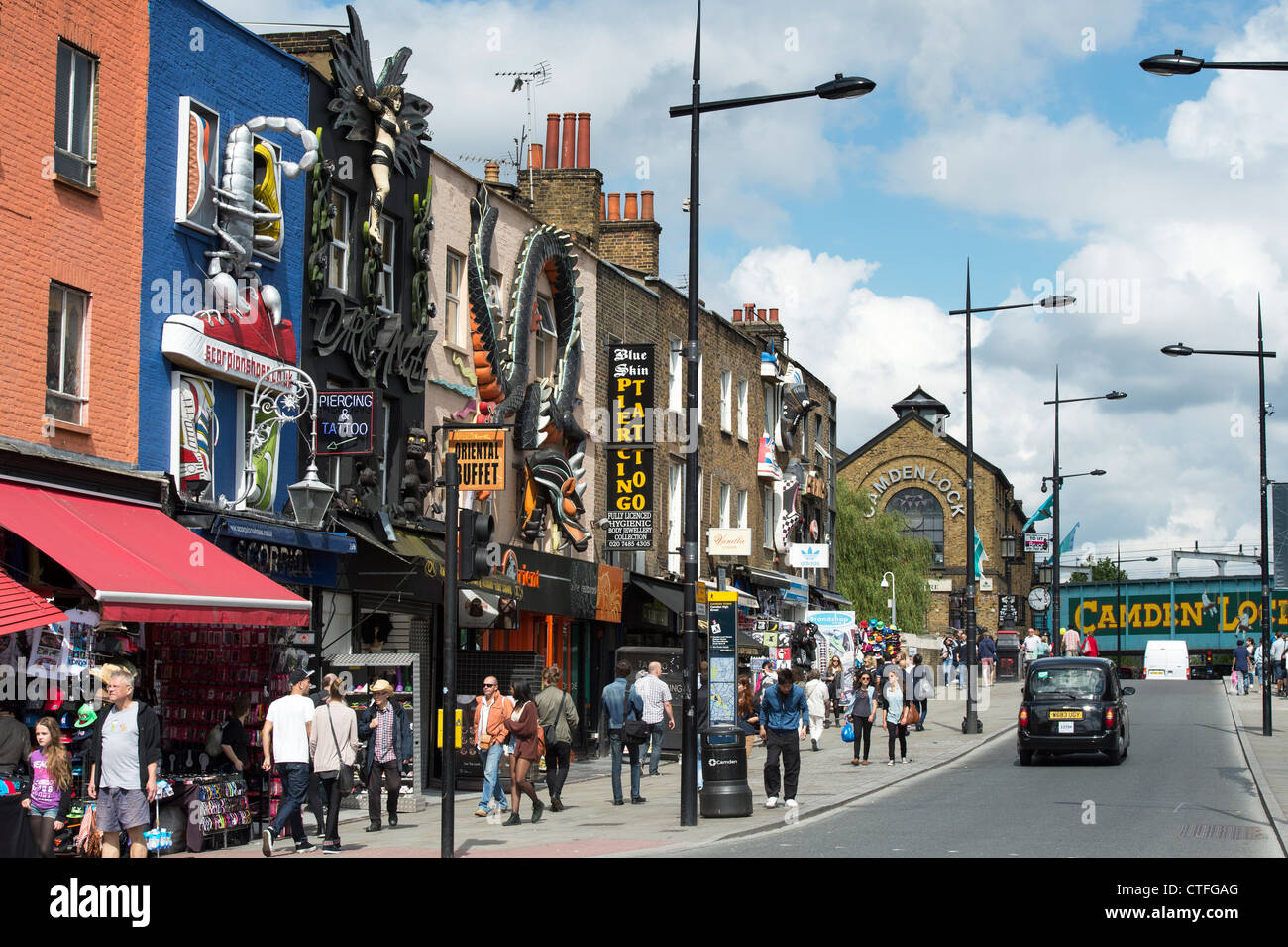 Camden high street shop facade hi-res stock photography and images - Alamy
